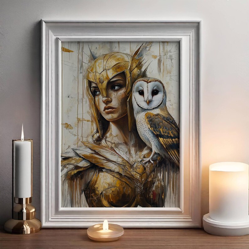 Athena Greek War Goddess Poster,mythology Art Print,ancient Greece ...