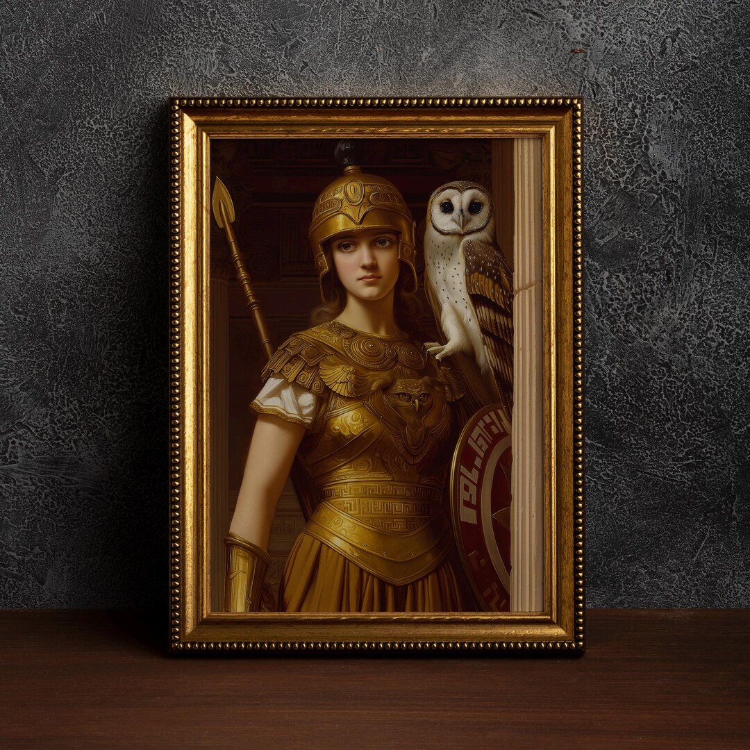 Athena Greek Goddess Poster,mythology Art Print,ancient Greece Poster ...
