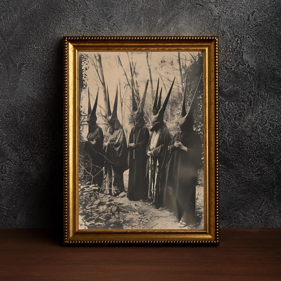 The Coven - Dark Academia Print,gothic Prints,old Photo Style Art ...