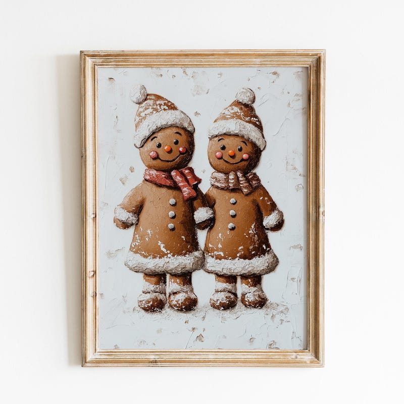 Gingerbread Wall Art - Etsy