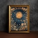 Sun and Moon,whimsigoth Decor,tarot Card Prints,celestial Sun and Moon ...