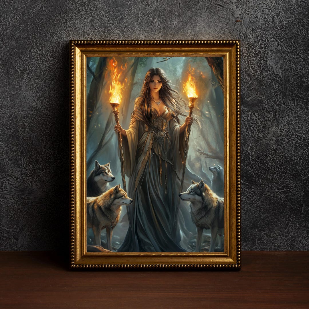 Hecate: Guardian of the Night - Greek Mythology Wall Art,gothic Hecate ...