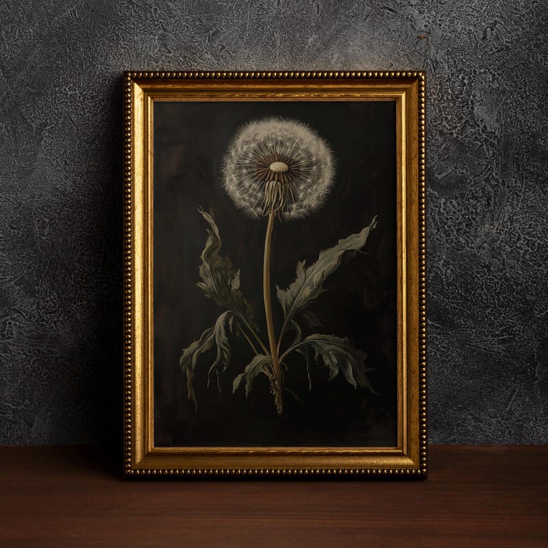 Dandelion Art - Etsy
