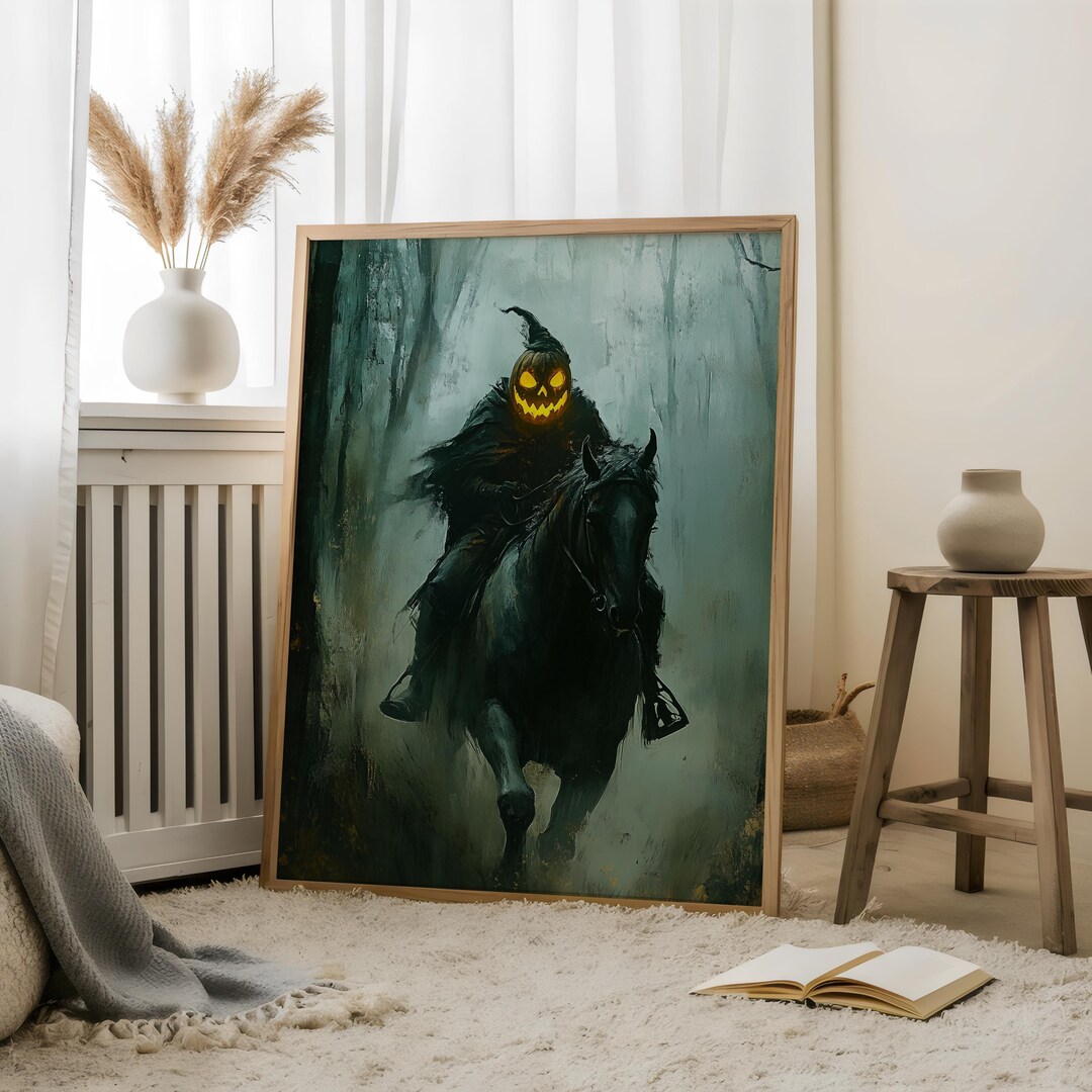 Headless Horseman,cowgirl Art - Cowgirl Witch ,autumn Witch Art ...