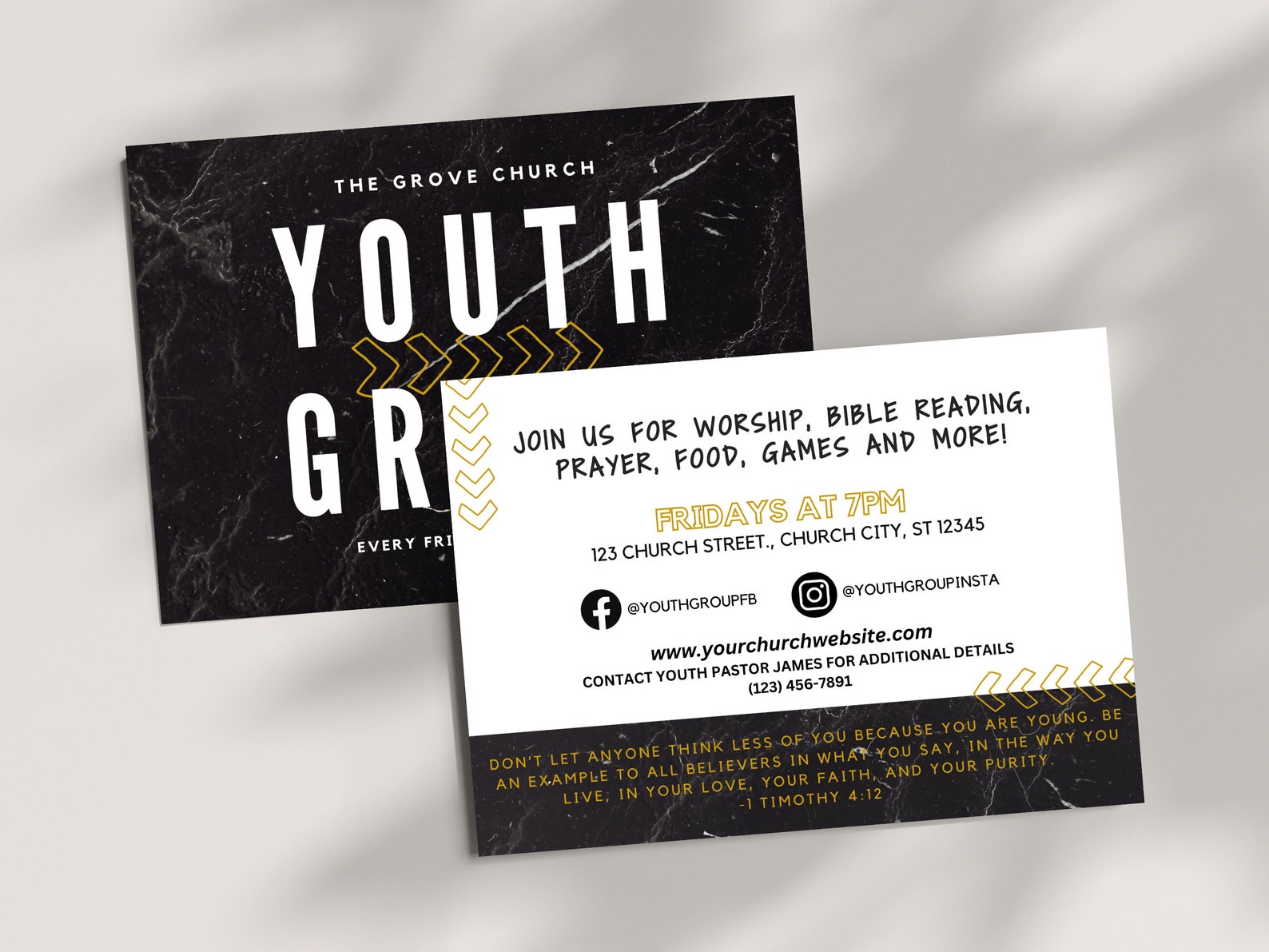 Youth Group Flyer, Youth Group Invite Card, Church Youth Event Invite ...