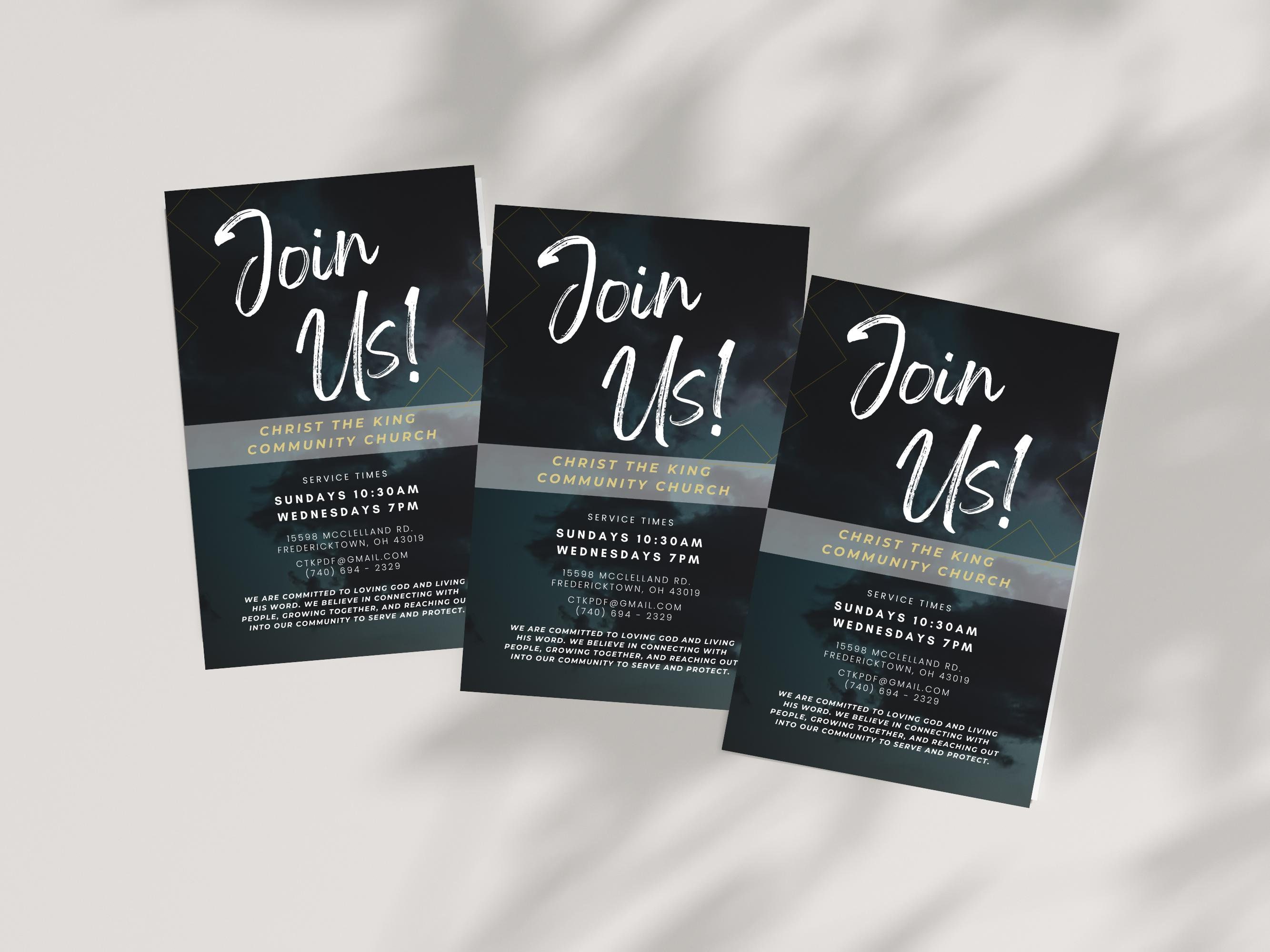 Join Us Church Invite Flyer, Church Outreach Invite, Modern Church ...