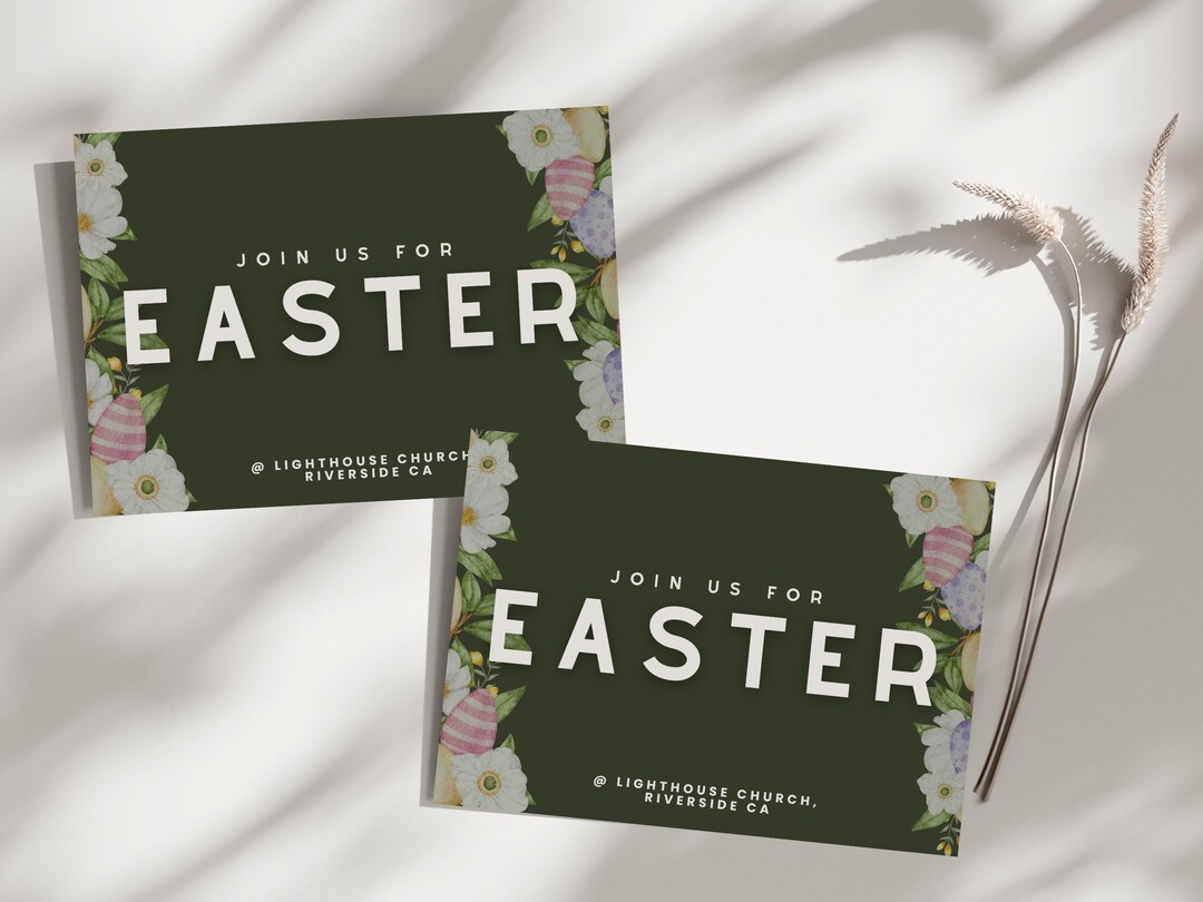 Easter Church Invite, Easter Service Invite, Christian Easter Invite ...