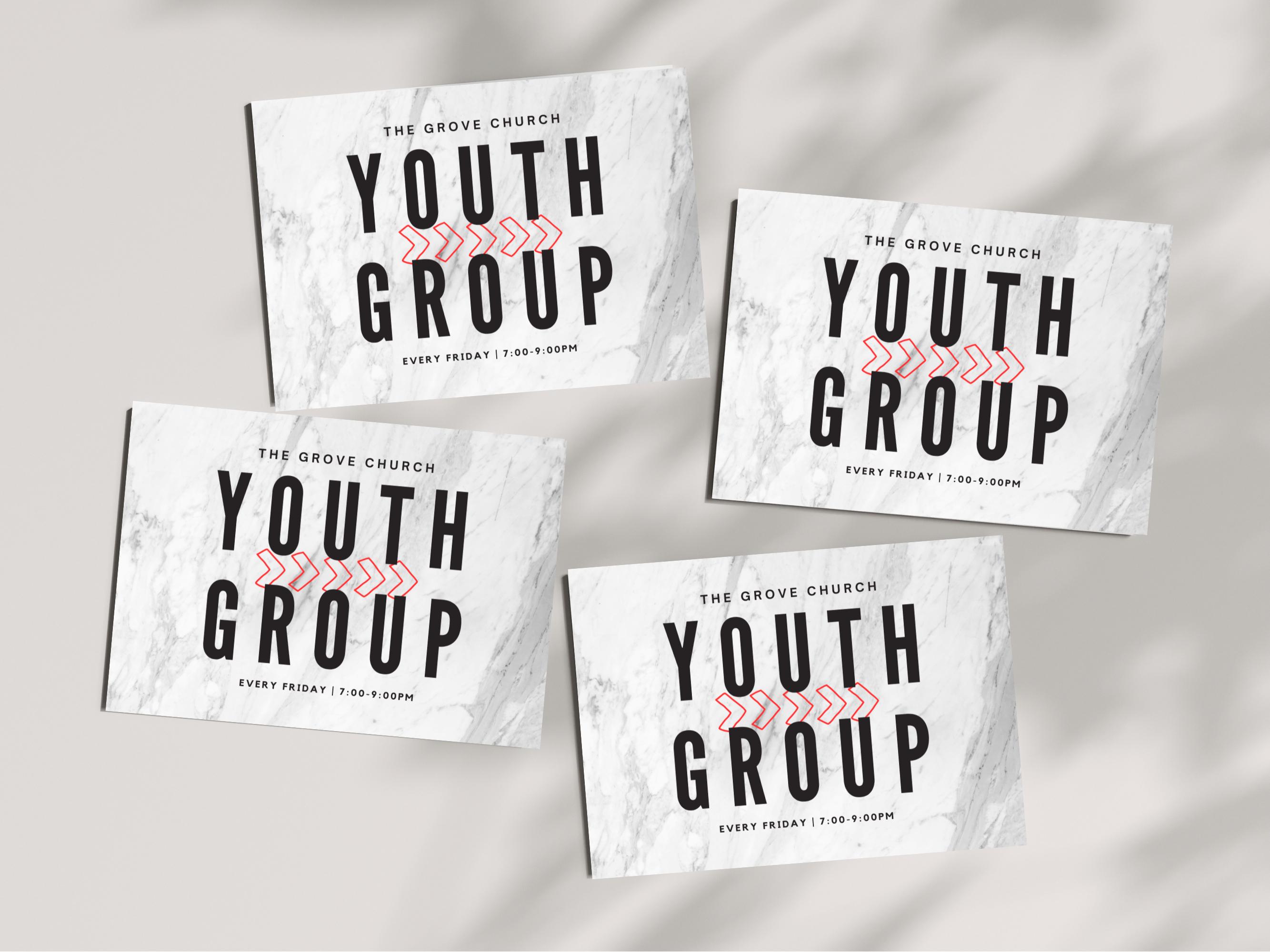 Youth Group Flyer, Youth Group Invite Card, Church Youth Event Invite ...