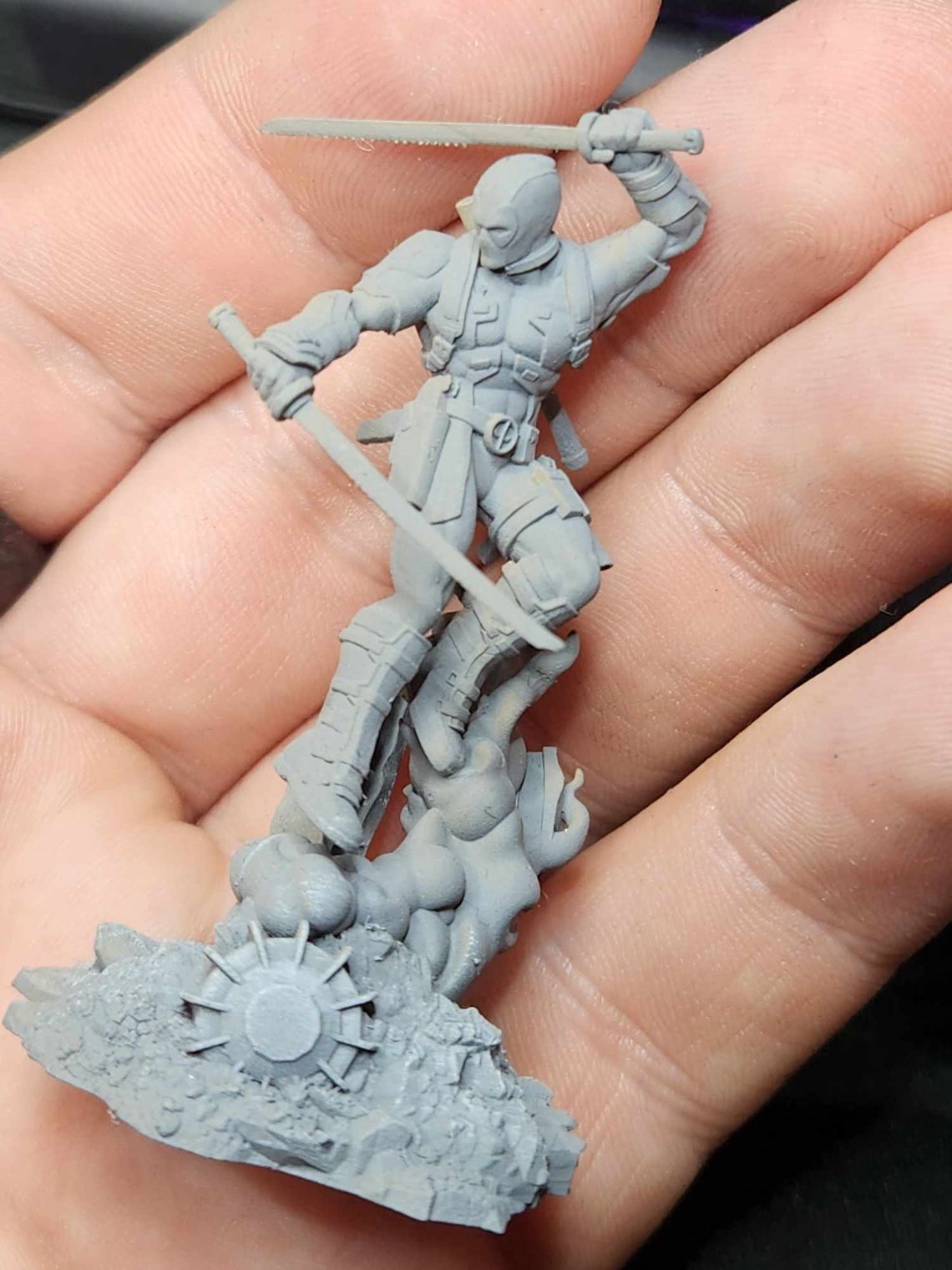 Resin 3D Printed Deadpool MARVEL Miniature Hand Painted | 8K Resin ...