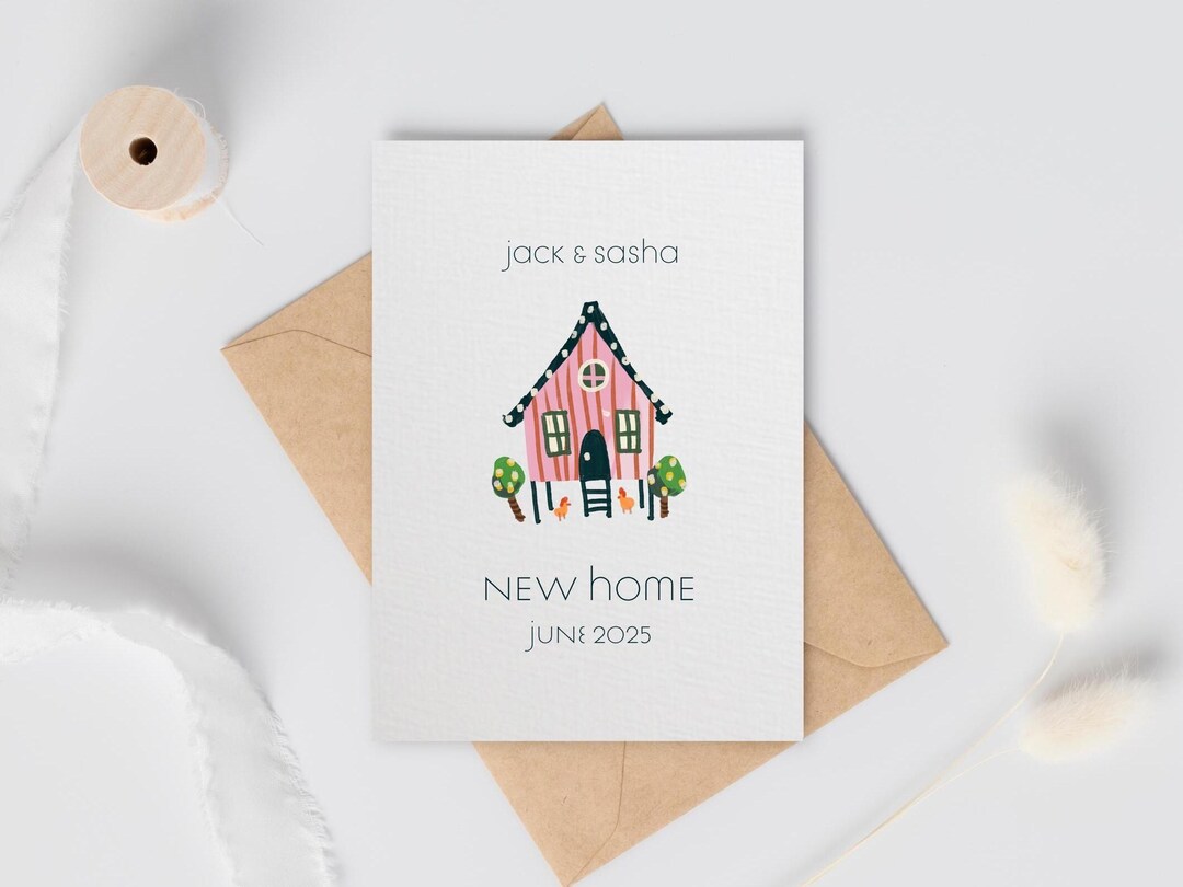 New Home Card | Moving Home Card | Personalised Moving House Card ...