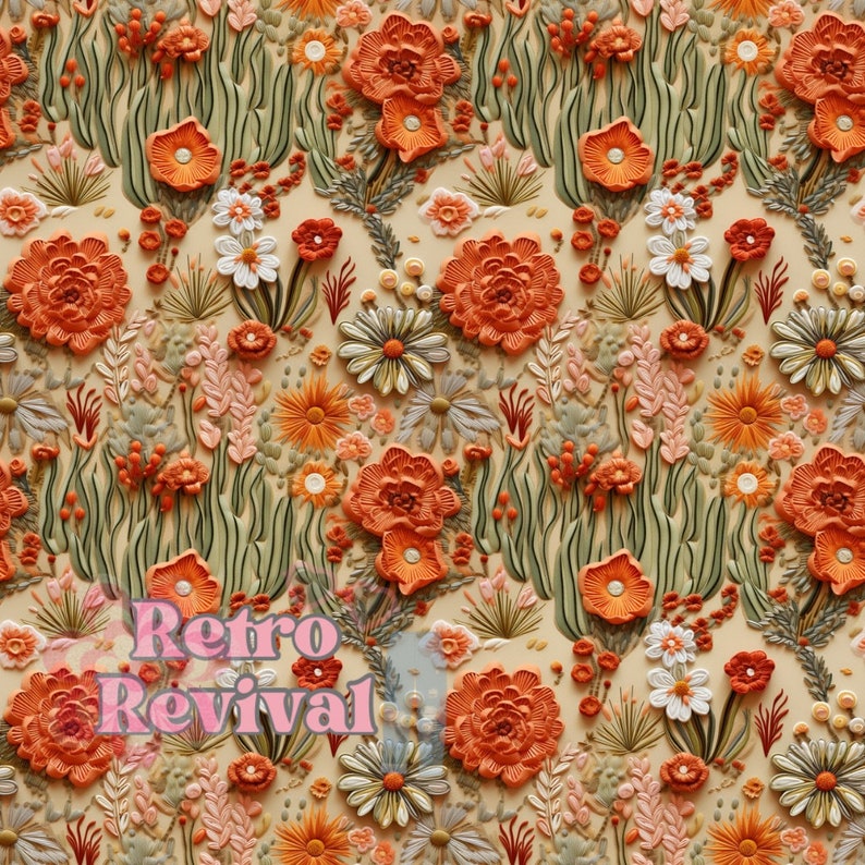 Three Boho 3D Seamless File - Etsy