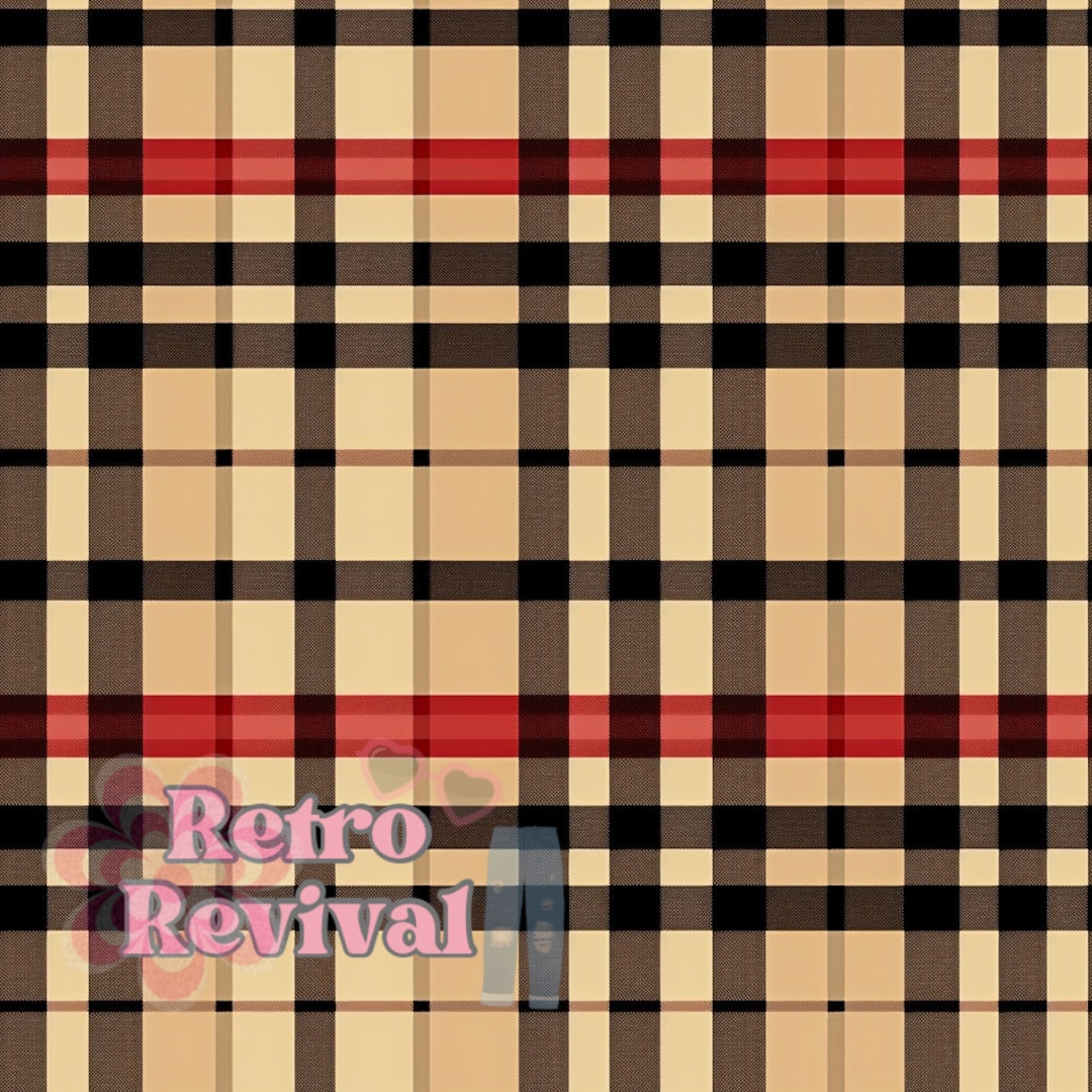 Tan and Black Plaid & Red and Black Plaid Seamless Files - Etsy