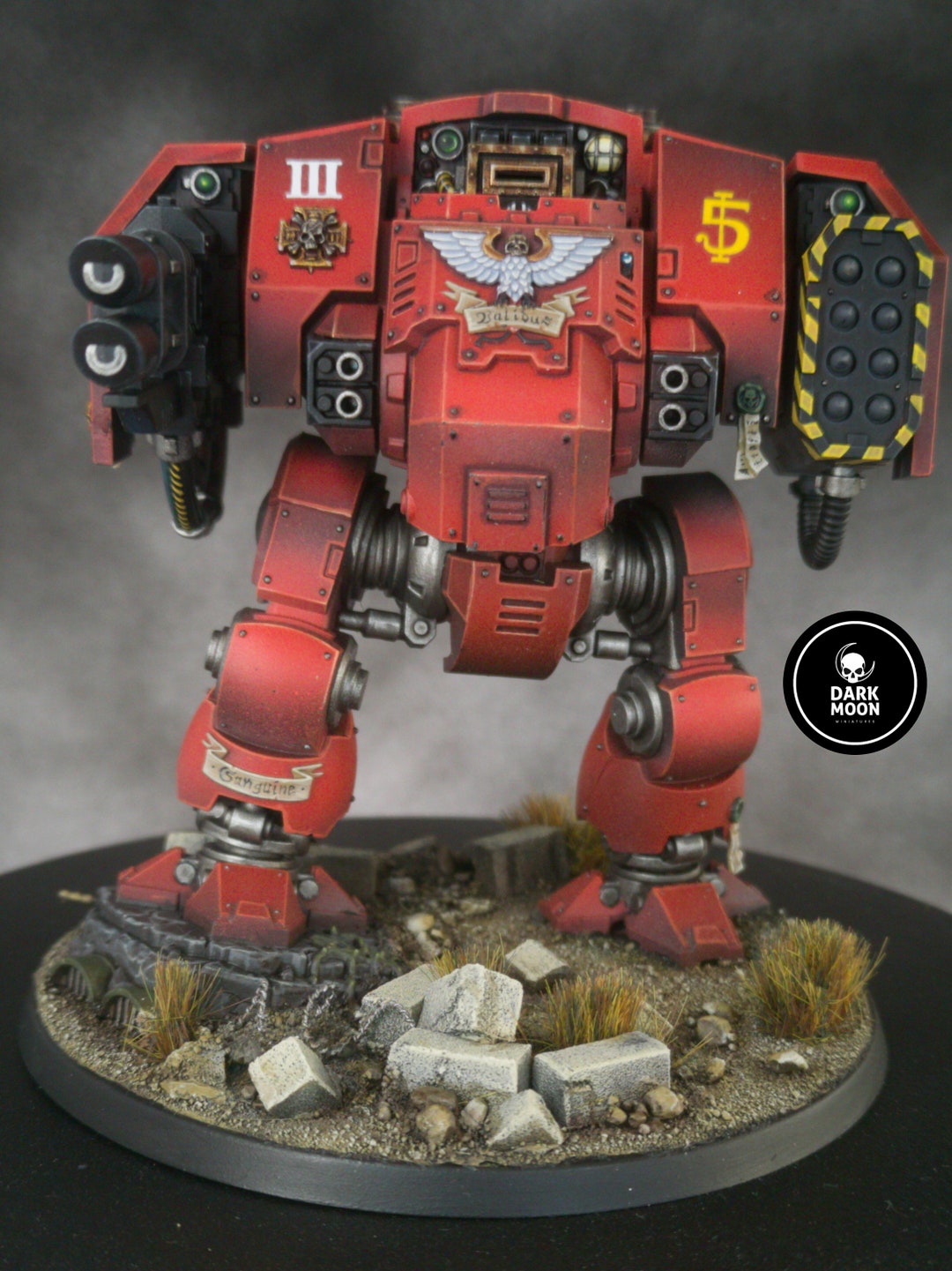 Painted Ballistus Dreadnought Blood Angels Space Marines Warhammer 40k ...