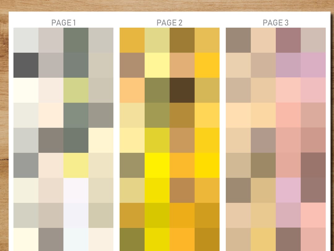 Color Harmony With CMYK Codes CMYK Codes for 960 Colors - Etsy