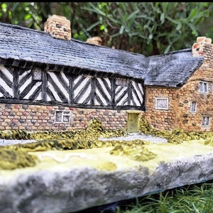 Tudor Manor House "cast to Order" Miniature Replica Elizabethan and ...