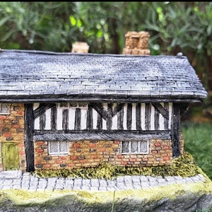 Tudor Manor House "cast to Order" Miniature Replica Elizabethan and ...