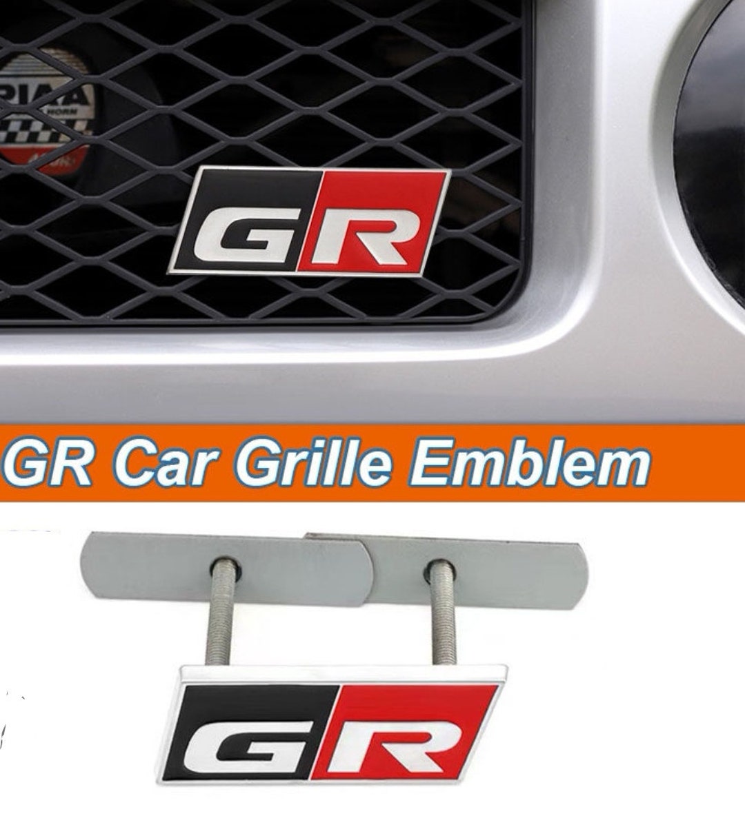 New Toyota GR Gazoo Racing Front Grill Badge Emblem Toyota Yaris Supra ...
