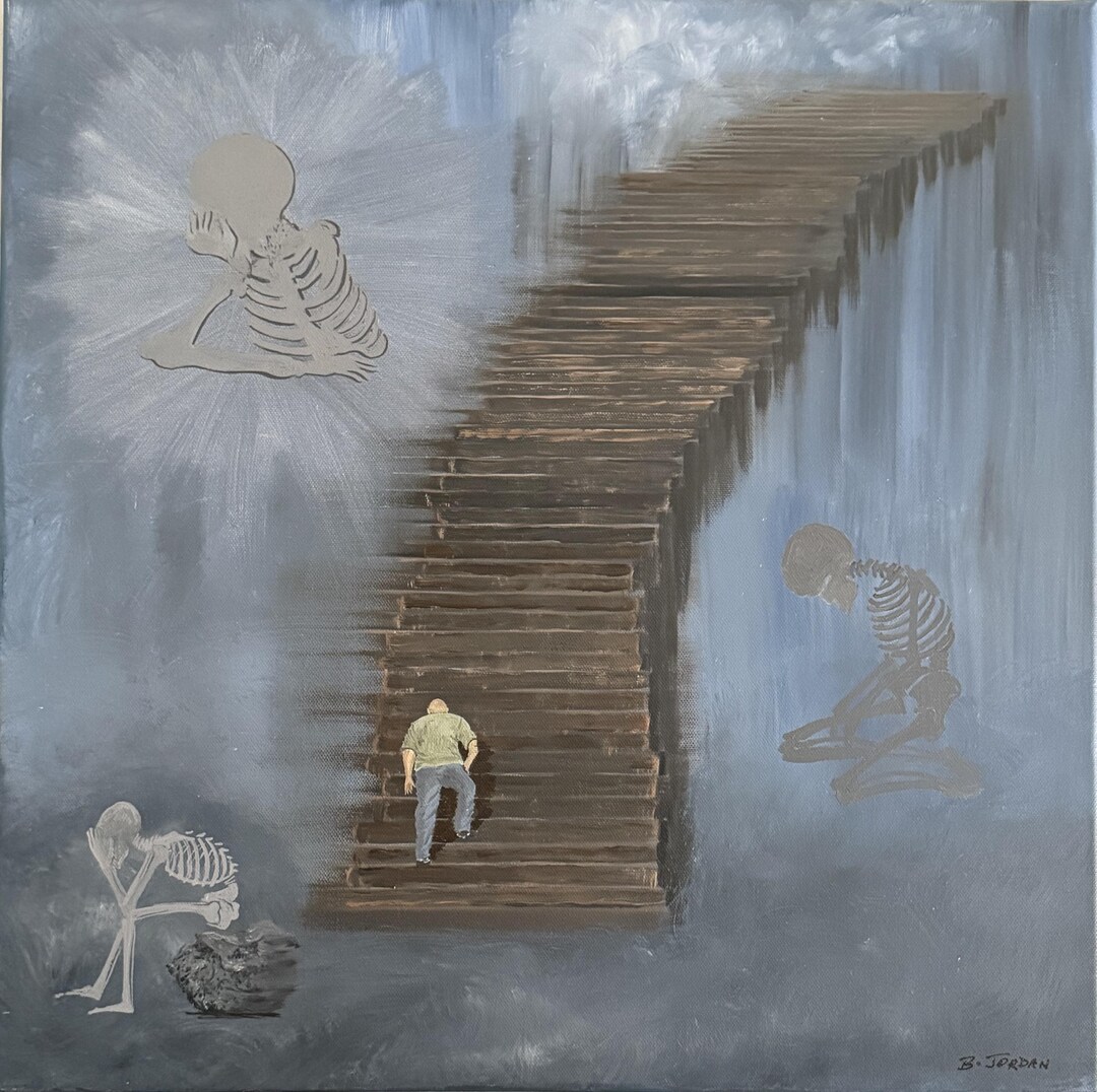 Exhausted - Surreal, Symbolic Artwork. - Etsy