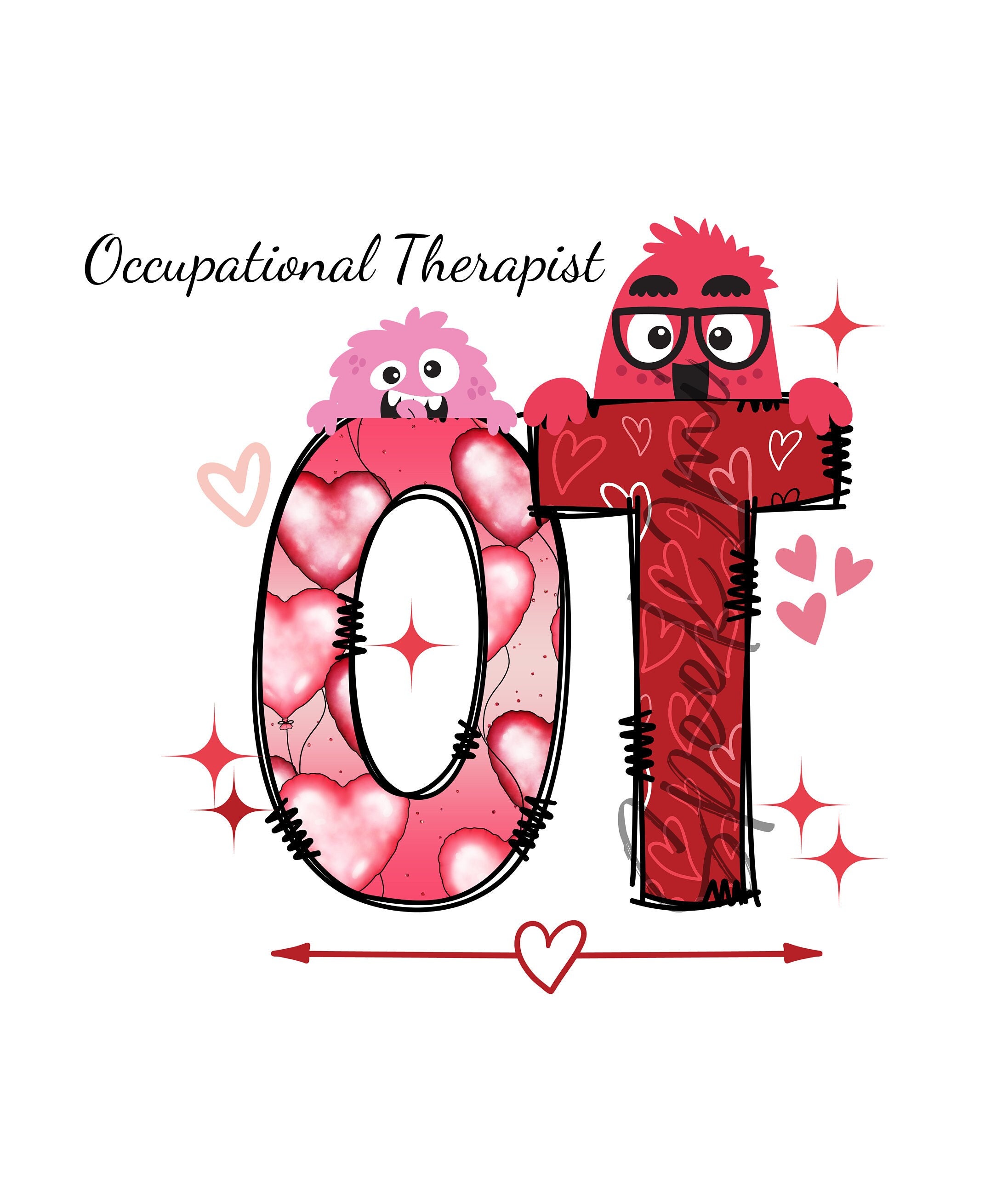 Occupational Therapy Shirt PNG Valentine Digital Download, Valentine ...