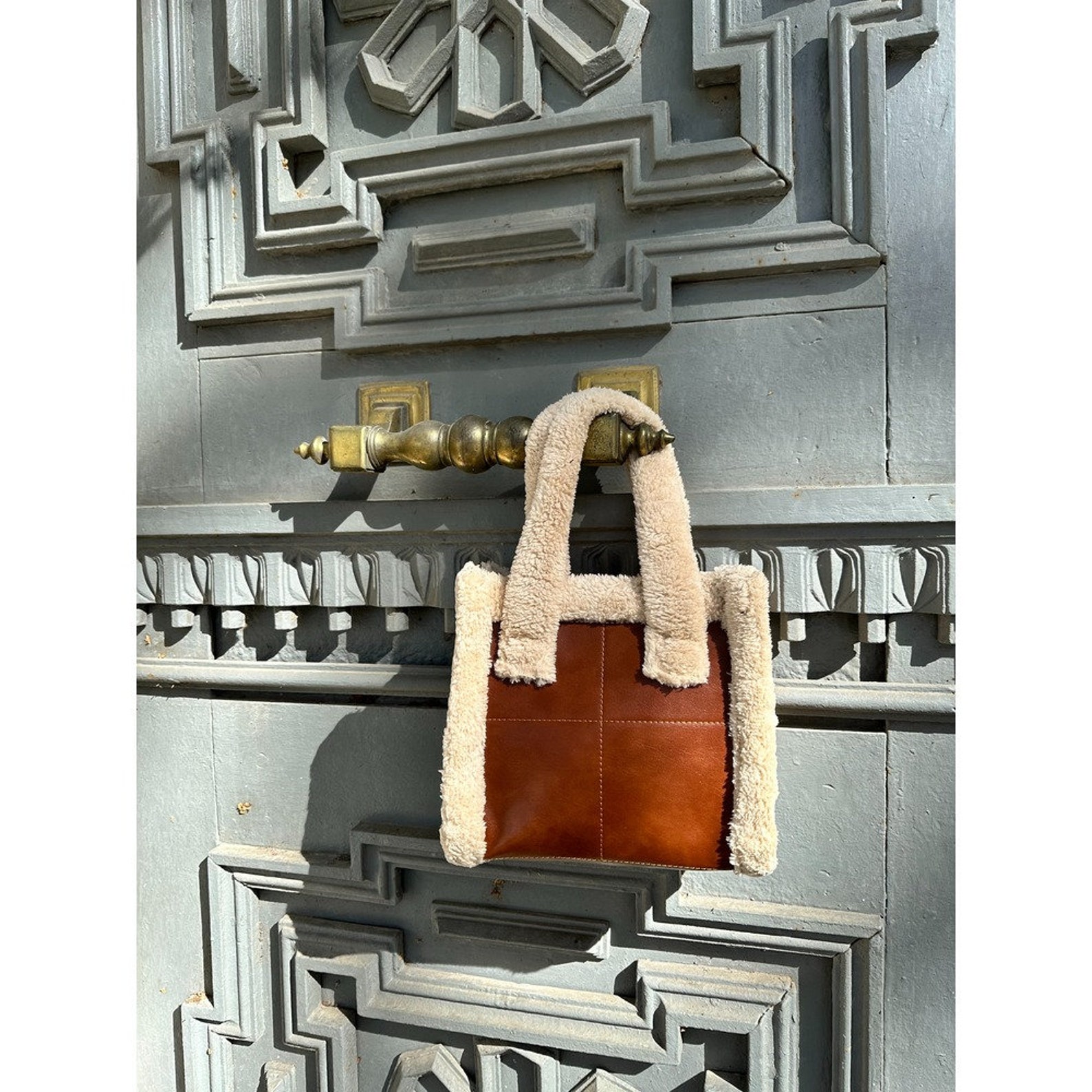 Faux Fur Bag Fur Bag Fur Tote Bag Faux Fur Handbag Fluffy Bags Fuzzy ...