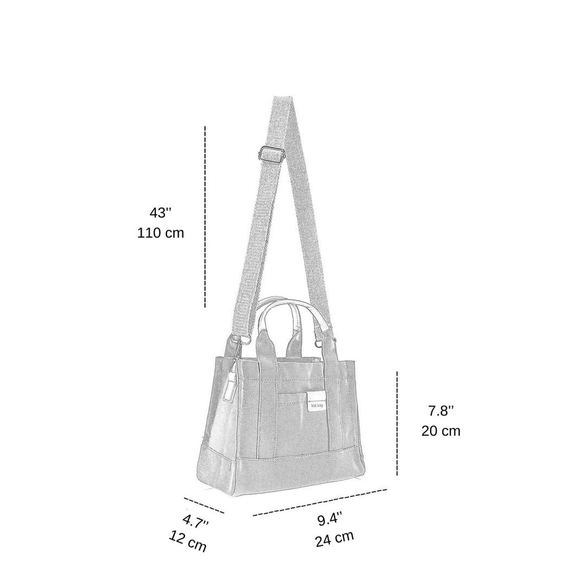 Small Tote Bag Mini Tote Bag Small Canvas Bag Mini Canvas Tote Small ...