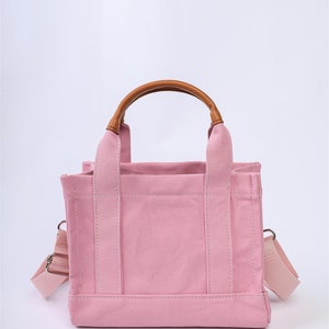 Pink Tote Bag Small Pink Purse Mini Pink Purse Mini Pink Bag small Pink ...