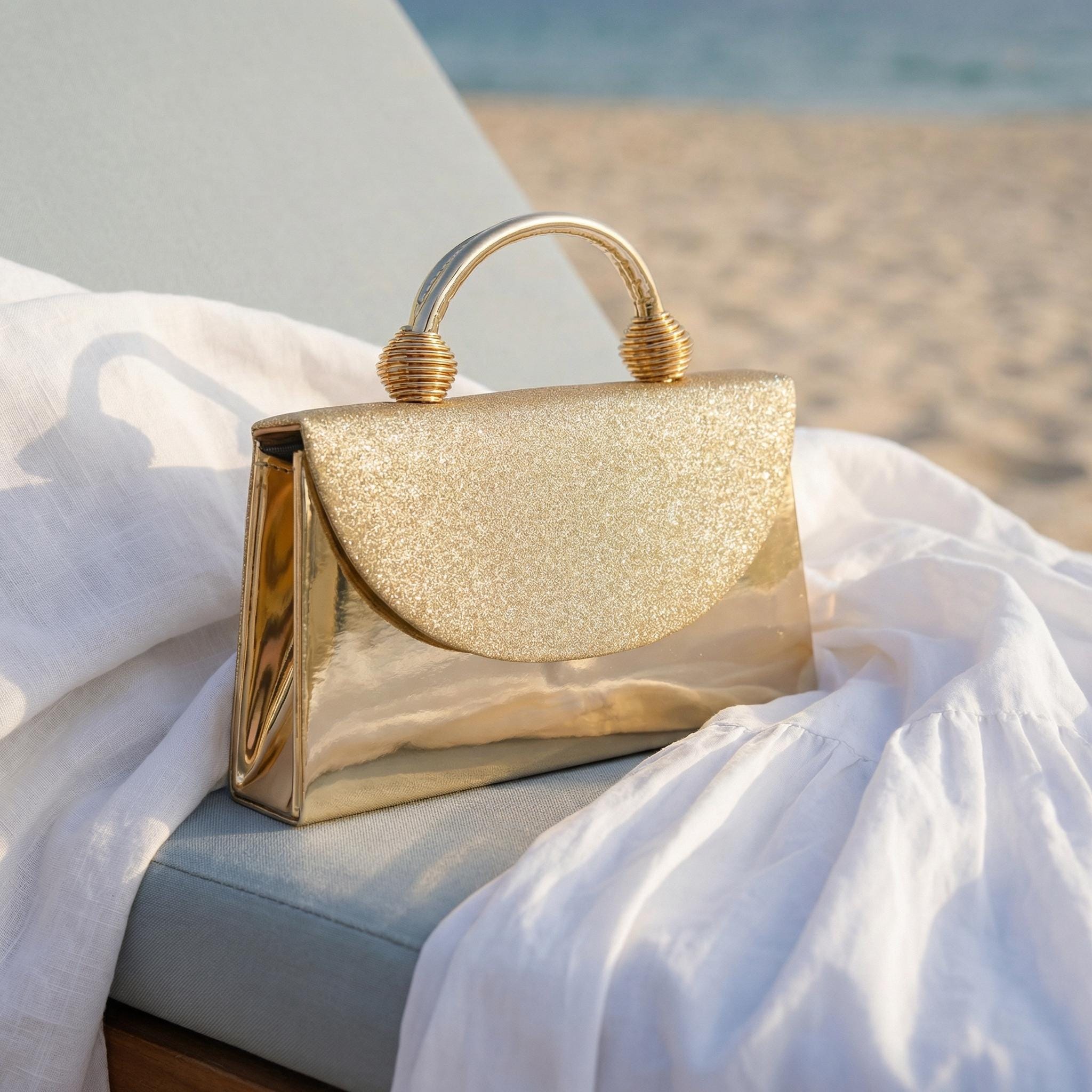 Gold Evening Bag - Evening Clutch - Formal Bag - Gold Bag Wedding ...