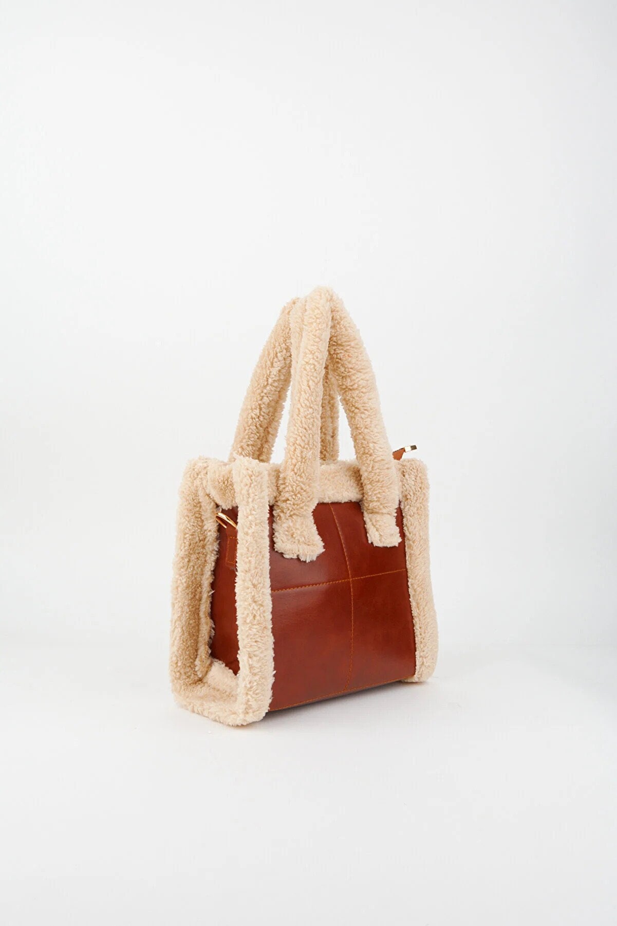 Fuzzy Tote Bag Faux Fur Purse Faux Fur Tote Bag Fur Handbag Fuzzy Bag ...