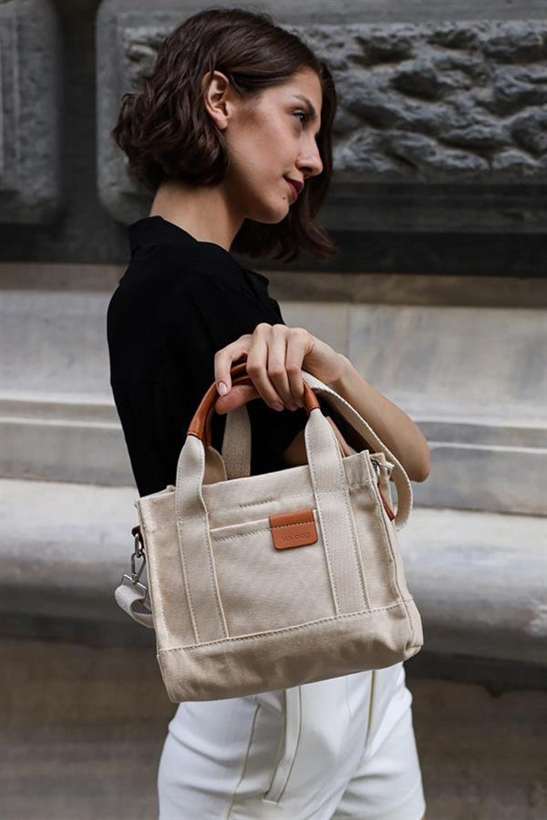 Mini Tote Bag, Small Tote Bag, Small Purse, Small Tote Purse, Crossbody ...