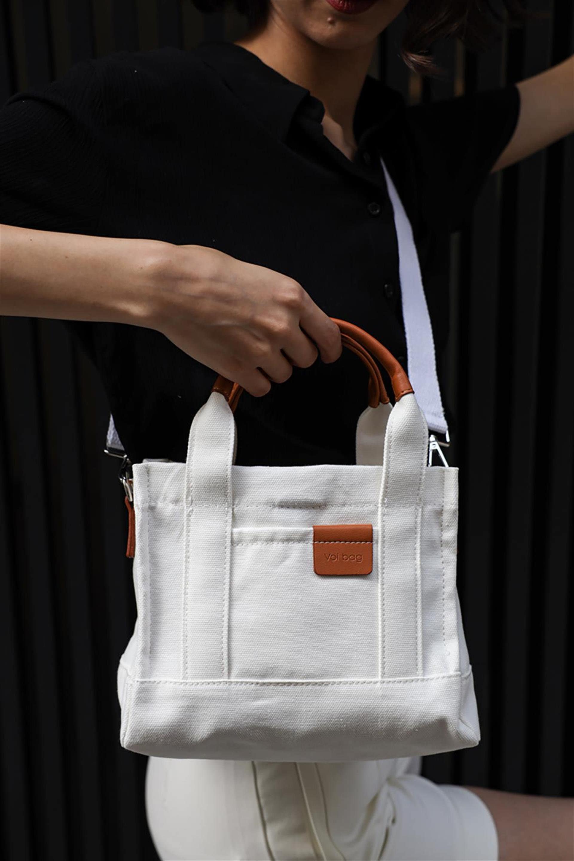 White Canvas Bag Mini Tote Bag Small Tote Bag Canvas Tote Bag Cotton ...