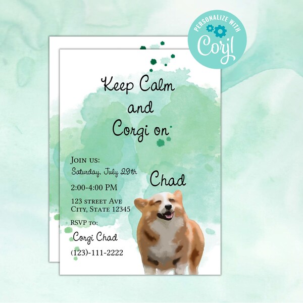 Keep Calm Invitation - Etsy