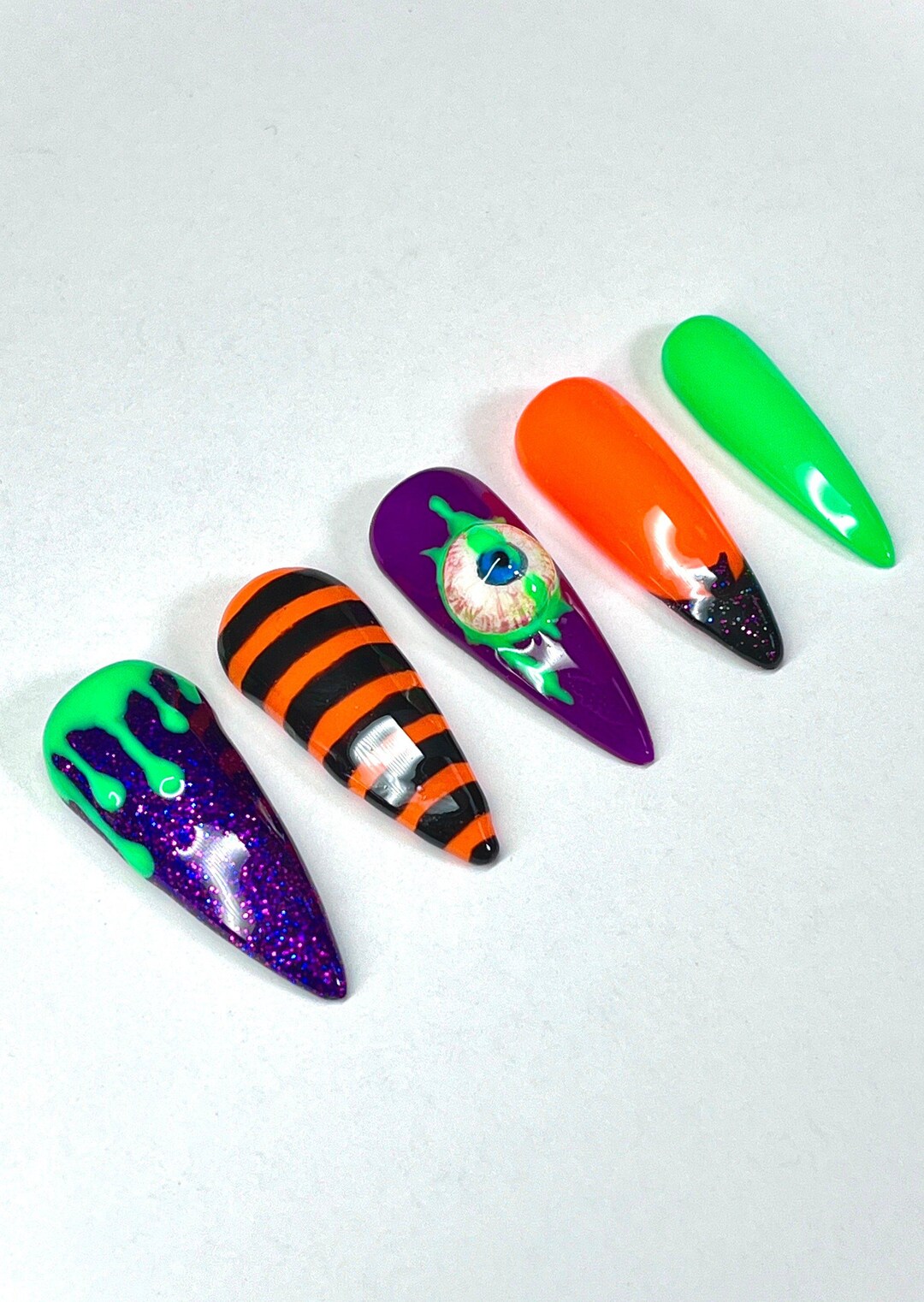 Witches Brew Halloween Gel Press on Nails Gel Press on Nails ...