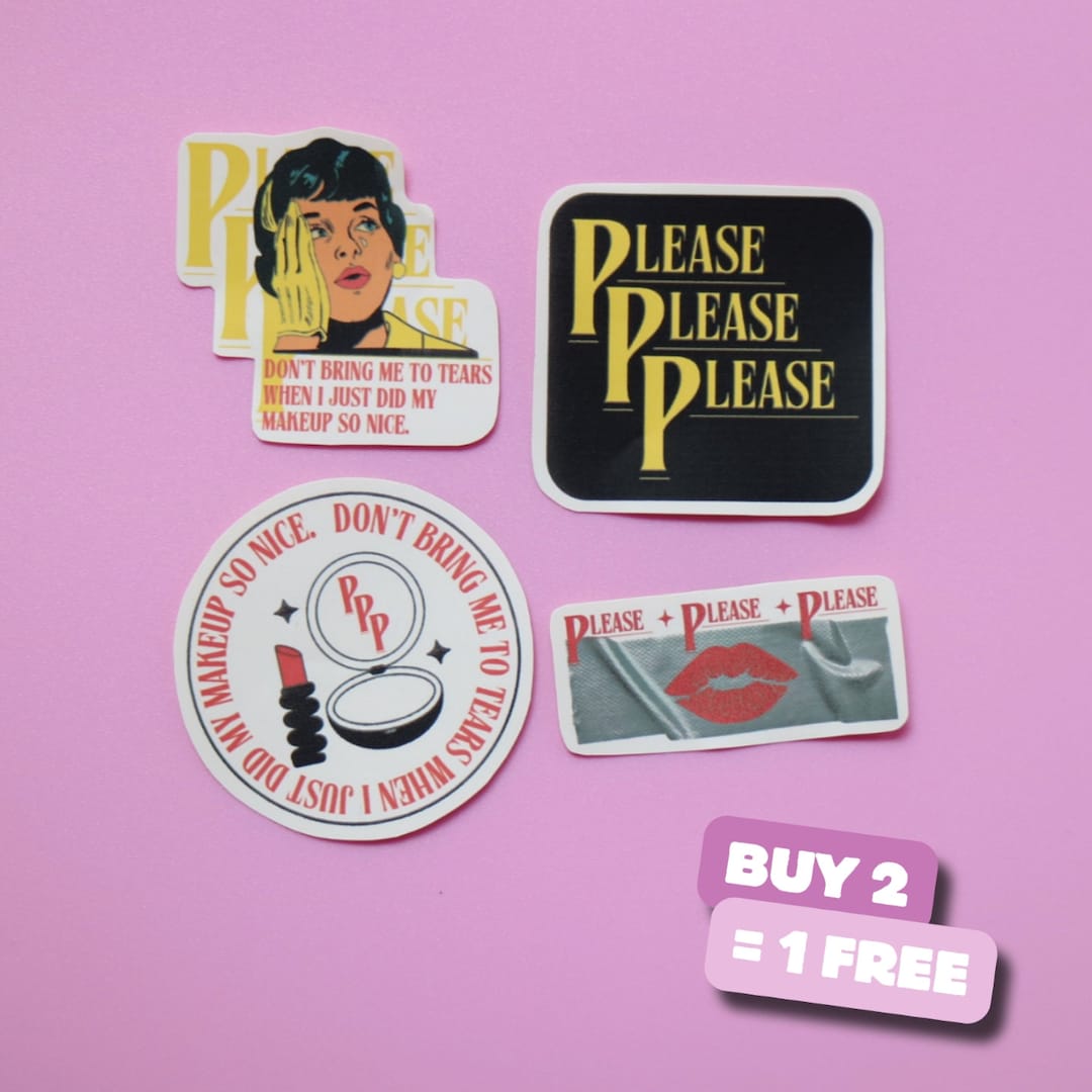 Please Stickers, Sabrina Carpenter Inspired Stickers, Sabrina Carpenter ...