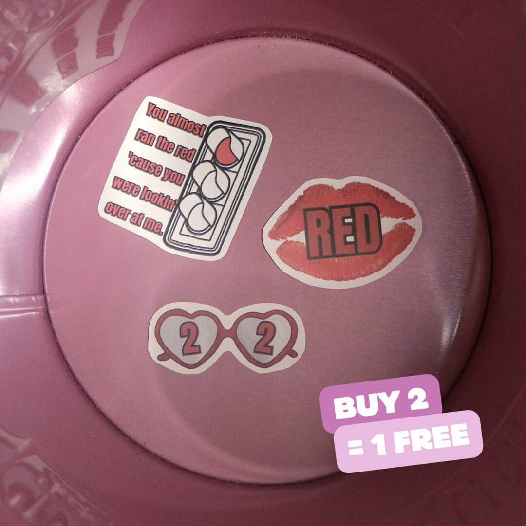 RED Era Stickers, Taylor Swift Inspired Stickers, Red Album Stickers ...