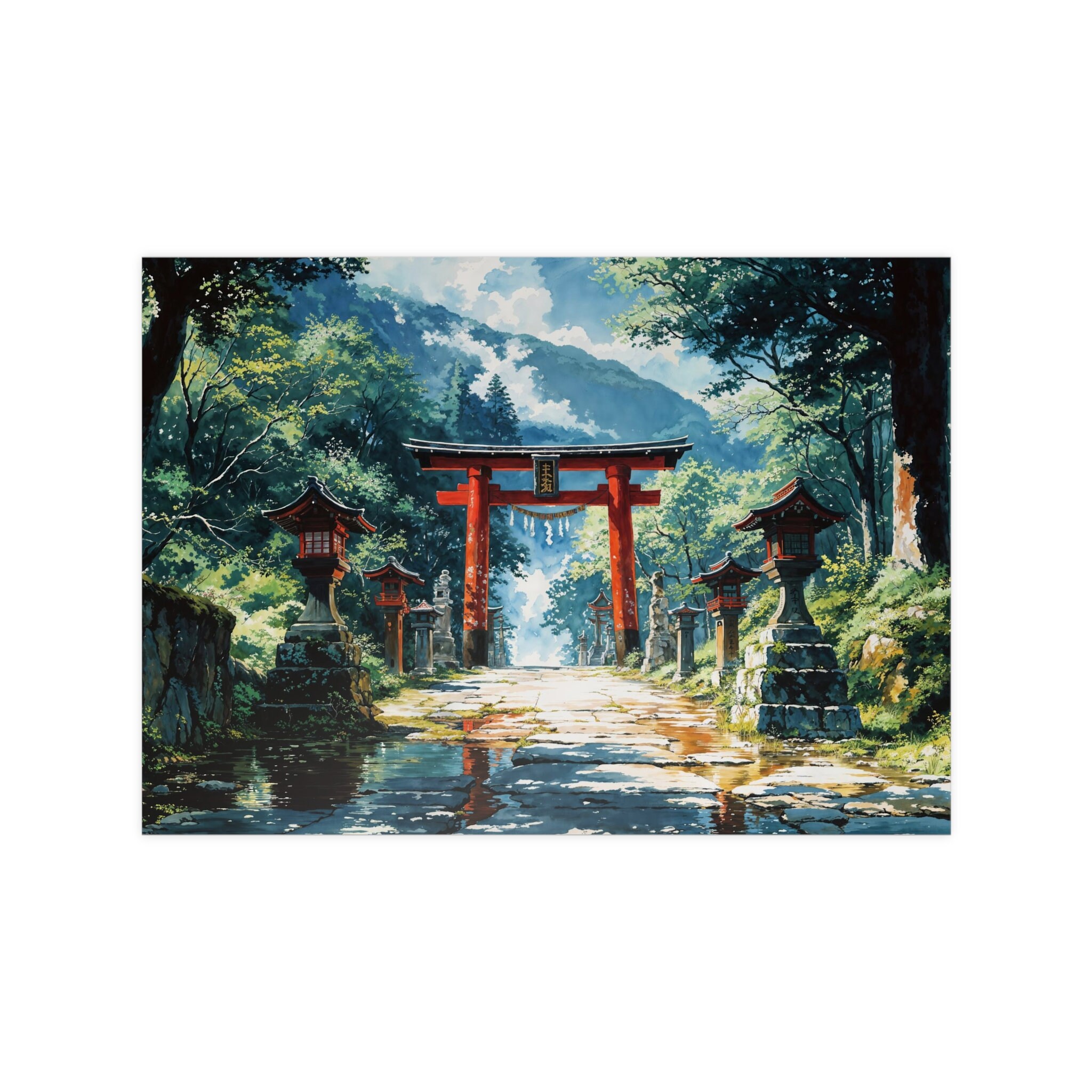 Studio Ghibli-inspired Art Print: Entering the Realm of Old Gods and ...