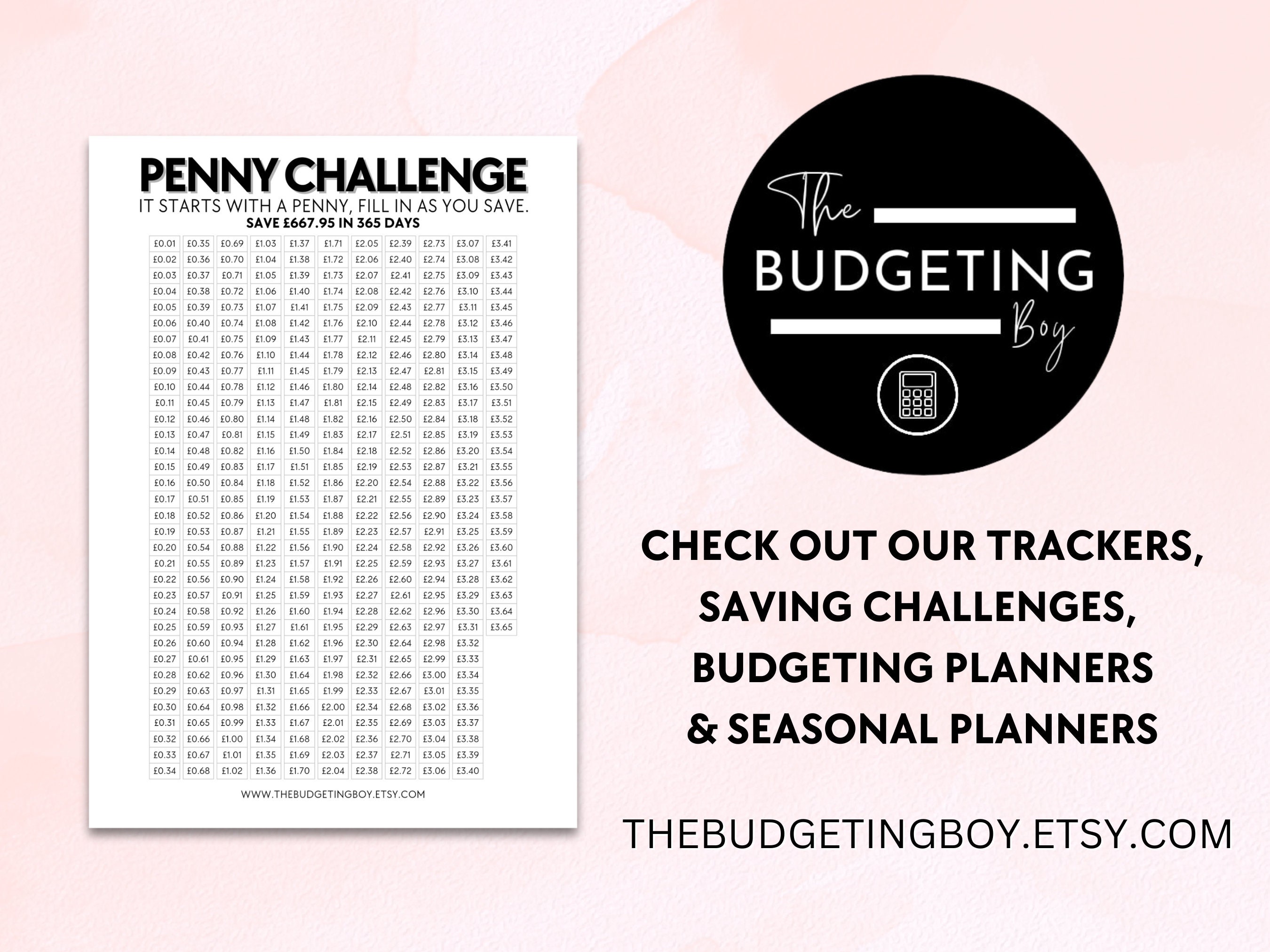 Penny Challenge, 1p Savings Challenge, Penny Savings Challenge, Learn ...