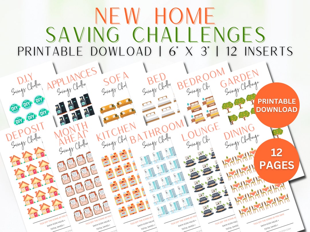 Home Savings Challenge, House Savings Challenge, Moving Out, Home ...