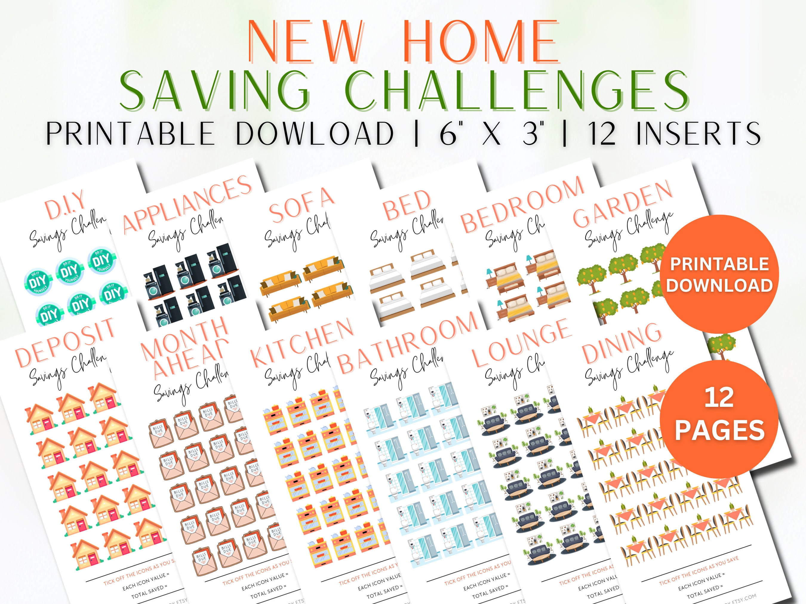 Home Savings Challenge, House Savings Challenge, Moving Out, Home ...