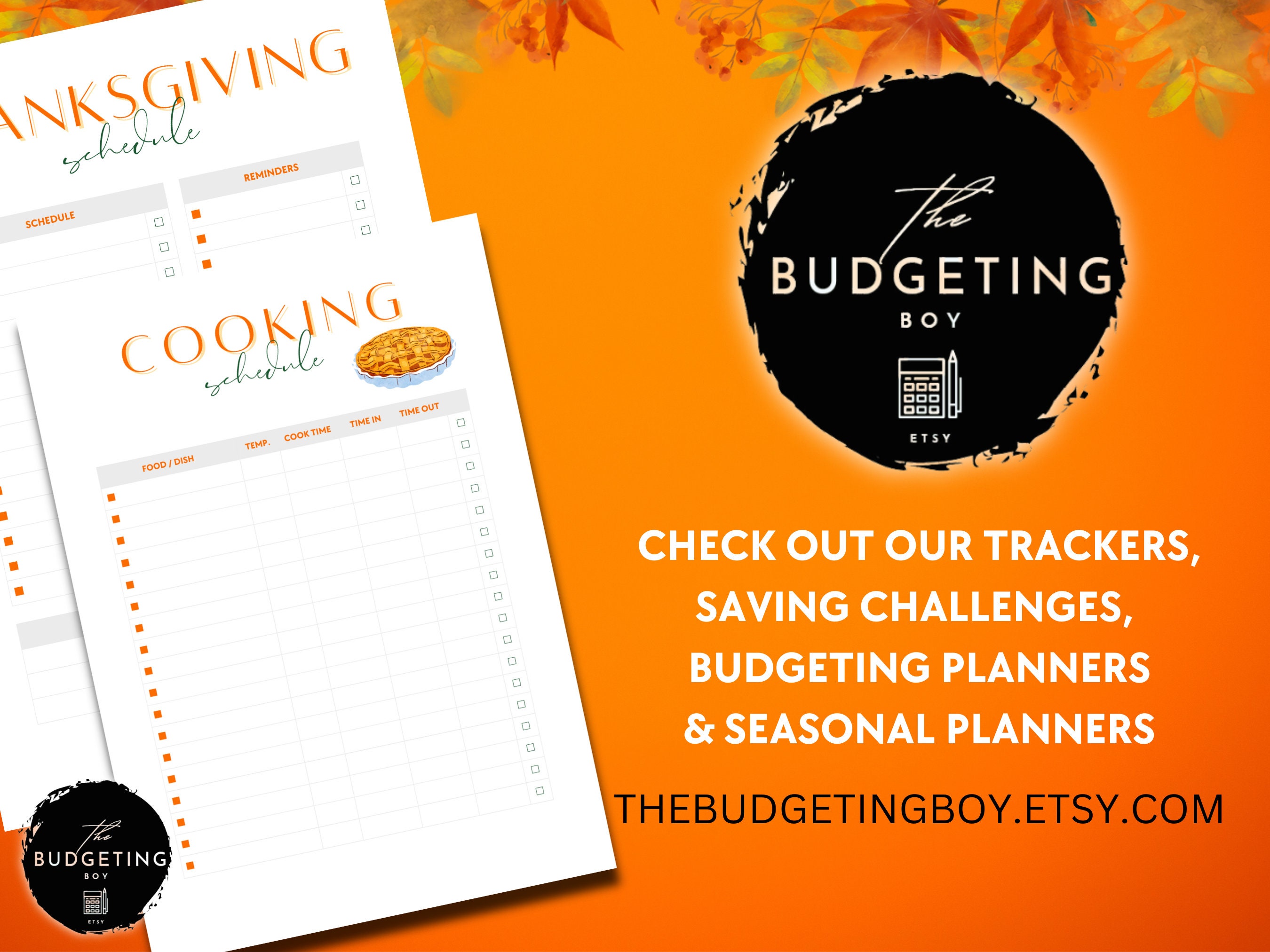Thanksgiving Planner Printable, Holiday Calendar Schedule, Decor Plan ...
