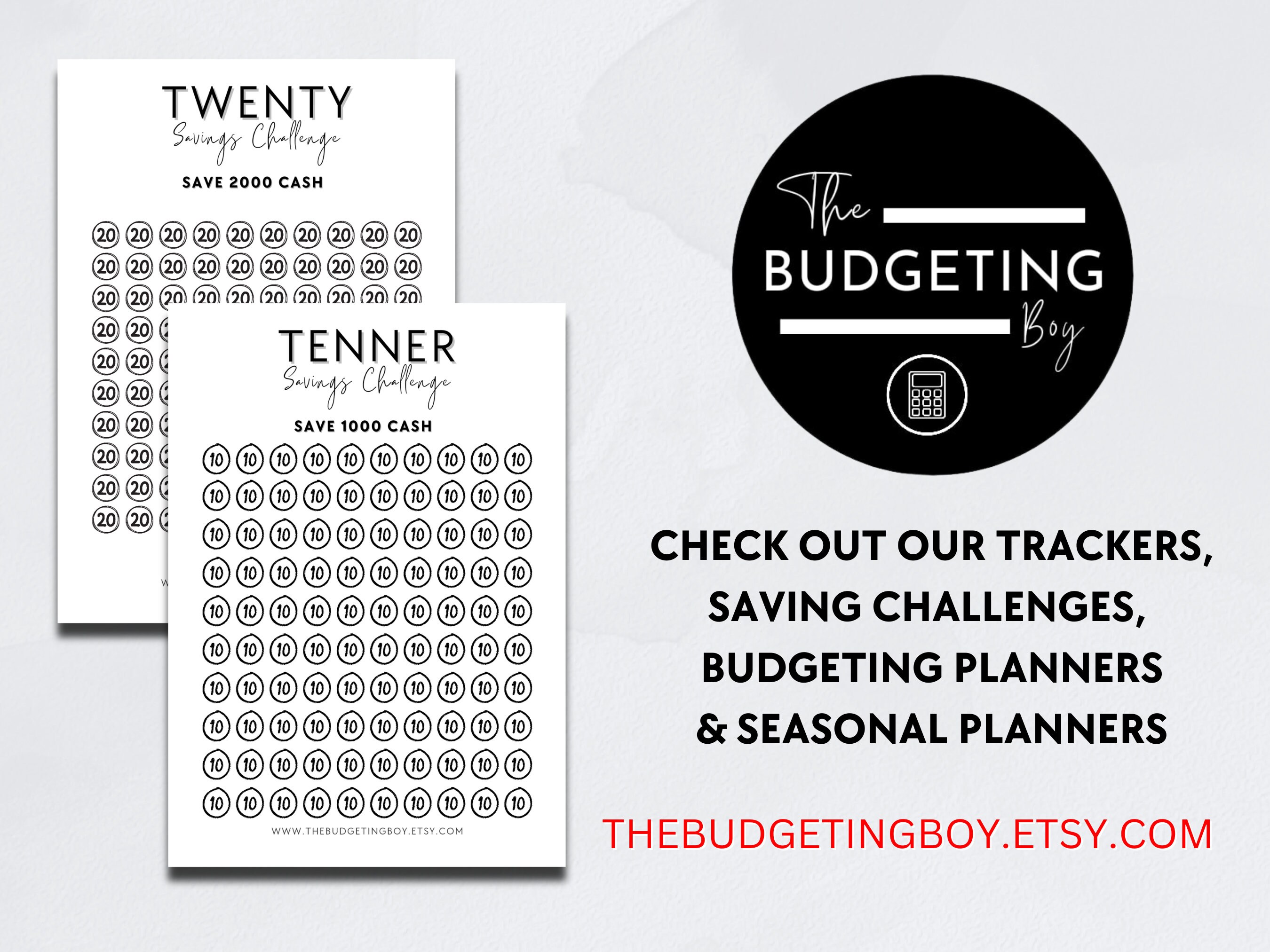 One Pound Savings Challenge, Pound Savings Challenge Bundle, Sterling ...