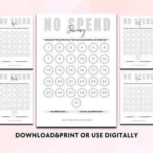 No Spend Challenge, No Spend Savings Challenge, Monthly Spending ...