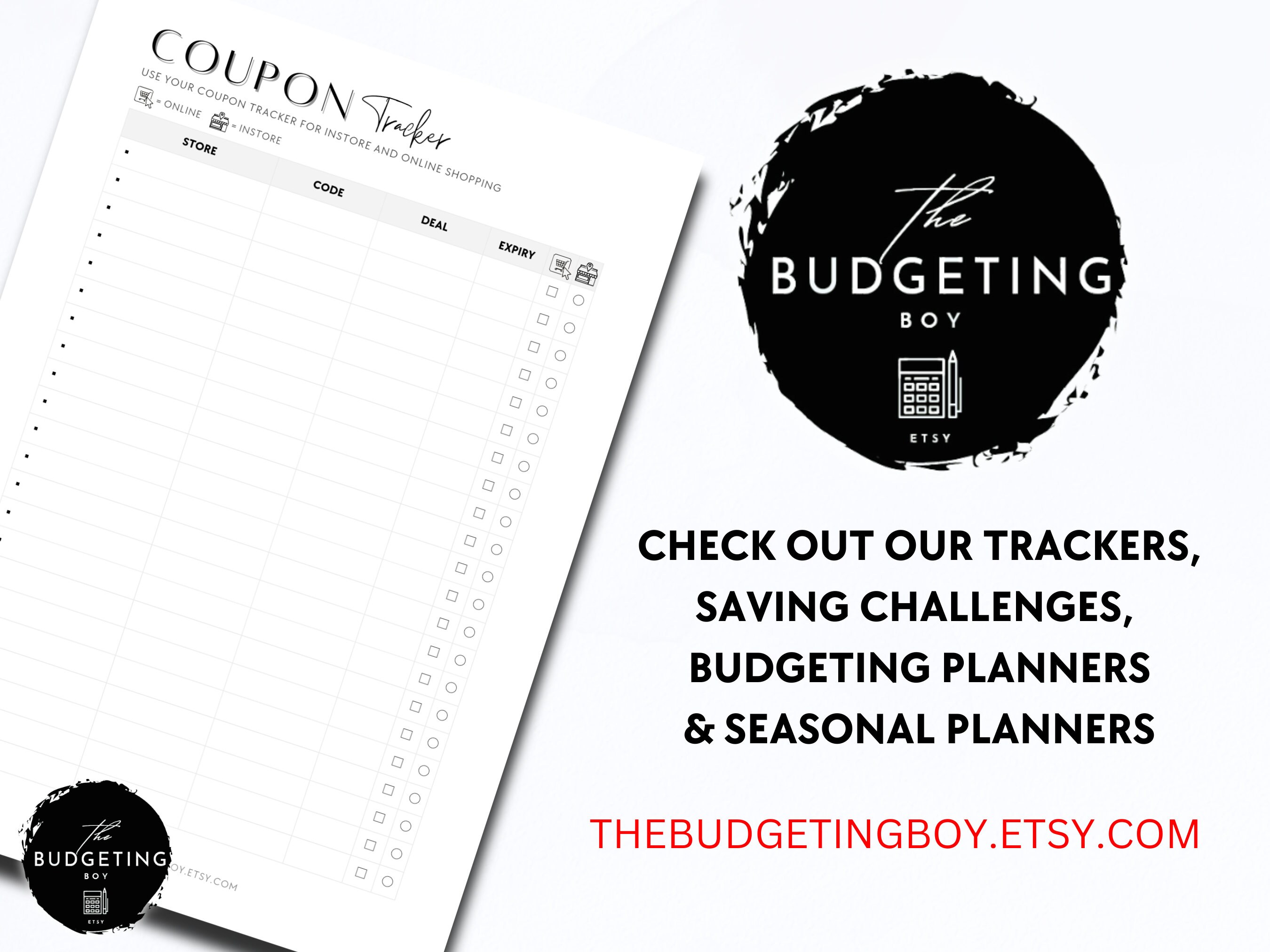 Coupon Tracker Printable Coupon List Template Couponing - Etsy