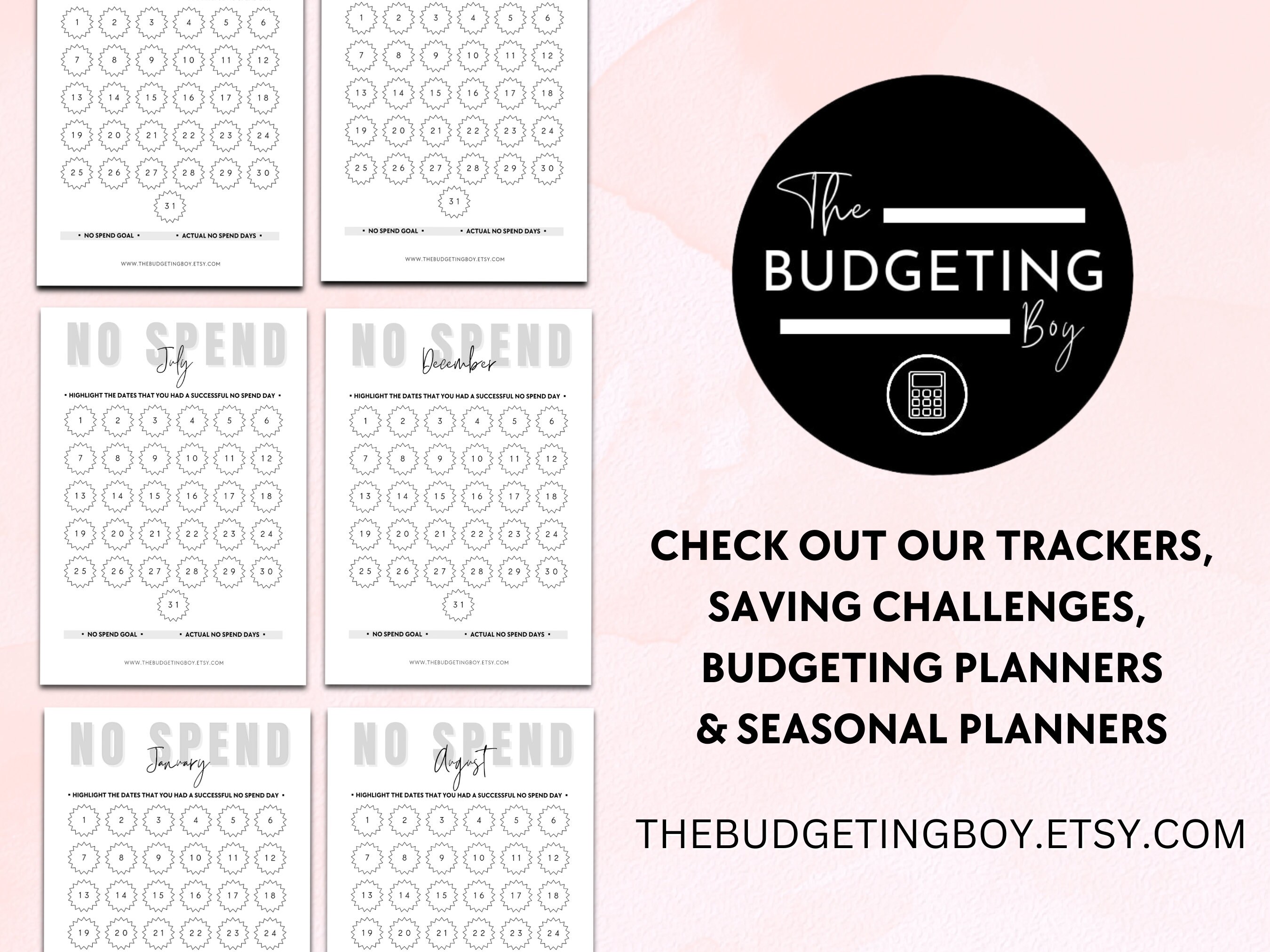 No Spend Challenge, No Spend Savings Challenge, Monthly Spending ...