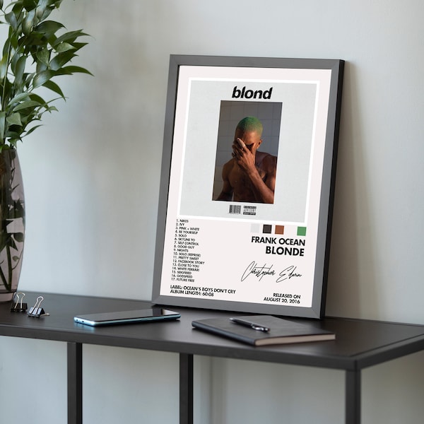 Blonde Album Cover Poster - Etsy