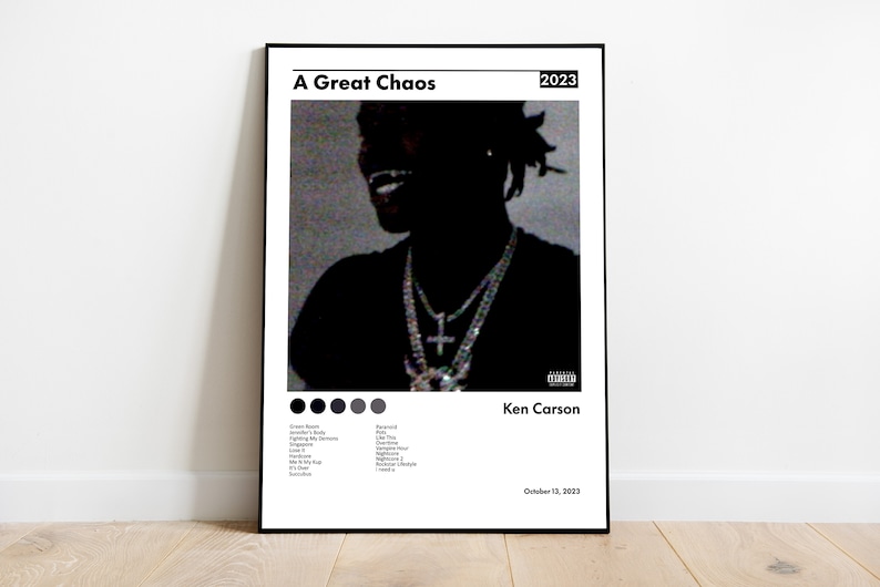 Ken Carson 'A Chaos' Album Cover Poster (digital Download) - Etsy