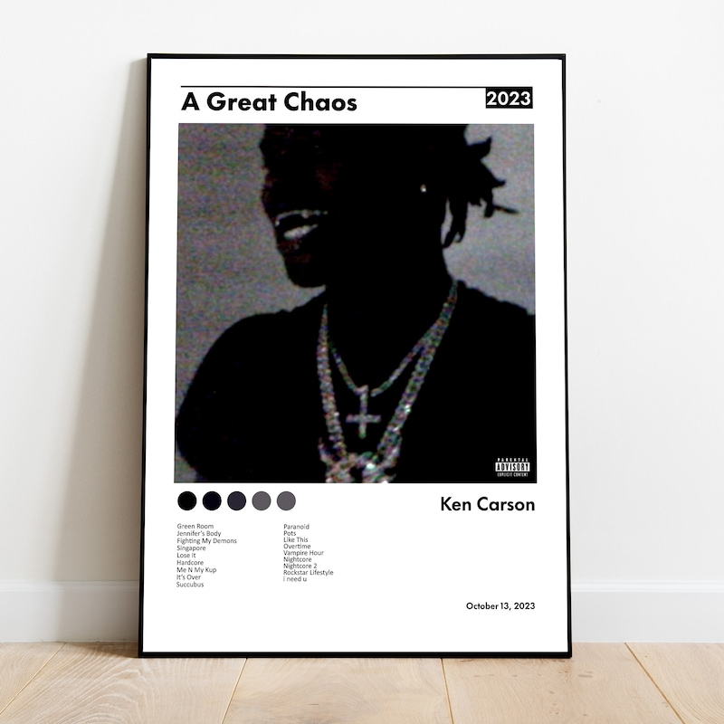 Ken Carson a Great Chaos Poster - Etsy