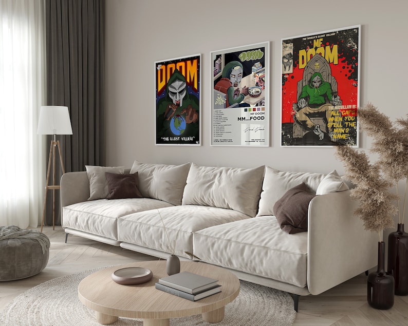 MF Doom Poster Set: Madvillain Hip Hop Art (digital Download) - Etsy