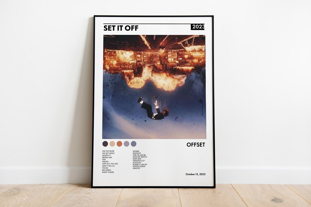 Offset Set It off Album Poster, Offset Solo Album Poster, Vintage Album ...