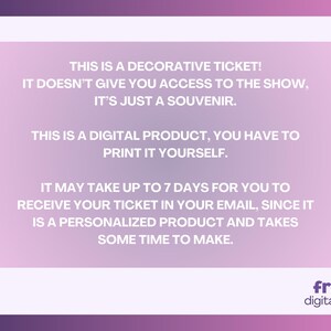 Printable Decorative Ticket Guts World Tour: SPILLED W/ Personalization ...