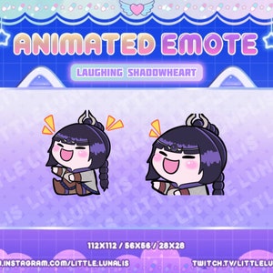 Cute Animated Laughing Shadowheart Emote | Twitch Streamers | Youtube ...